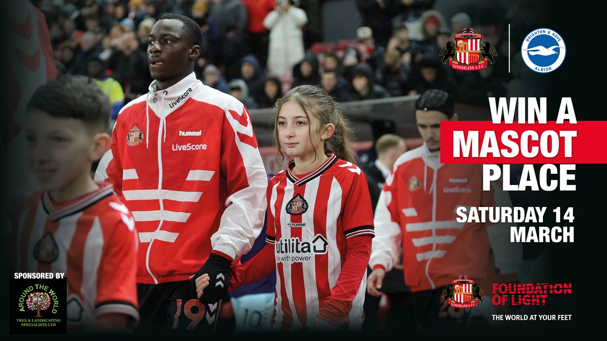 Sunderland AFC mascot experience up for grabs in Foundation of Light ...