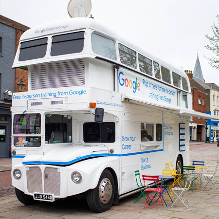 Beacon of Light first stop on Google Digital Garage Bus tour