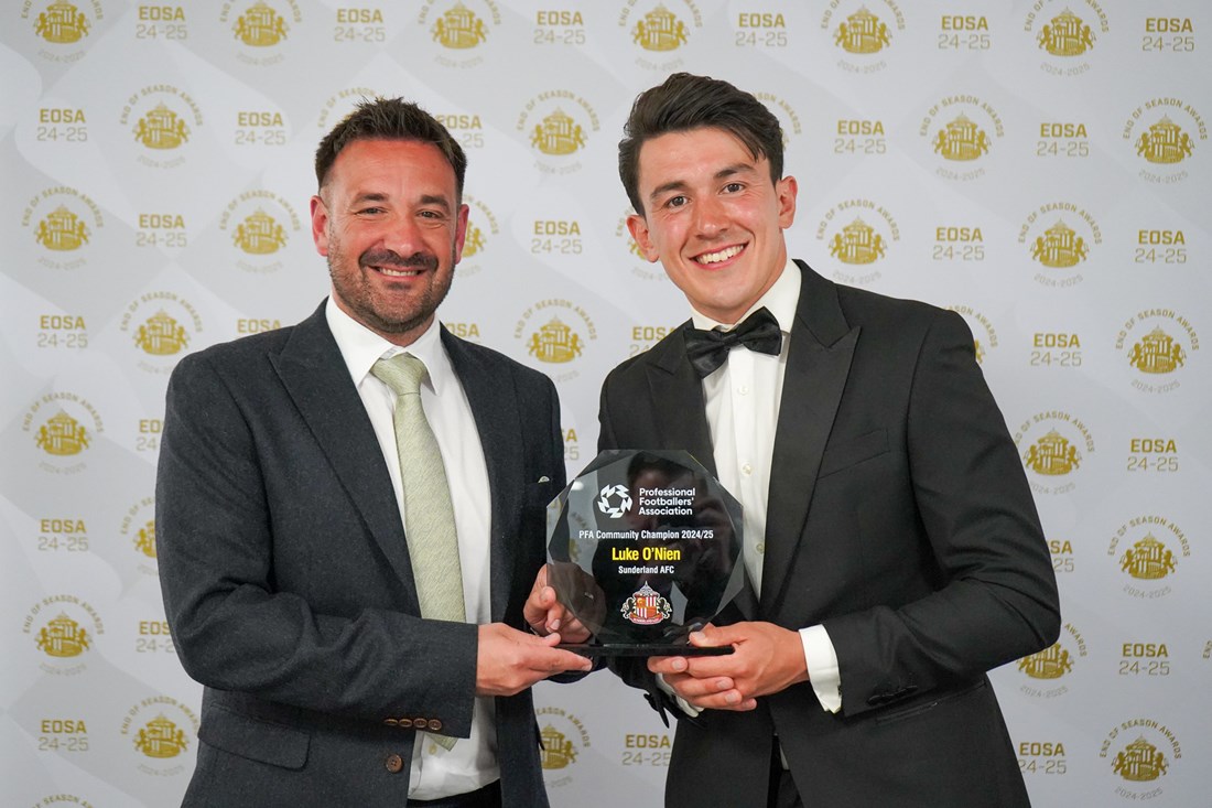 Luke O’Nien lands 2025 Community Champion award