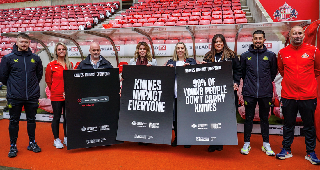 Derby rivals unite to tackle knife crime